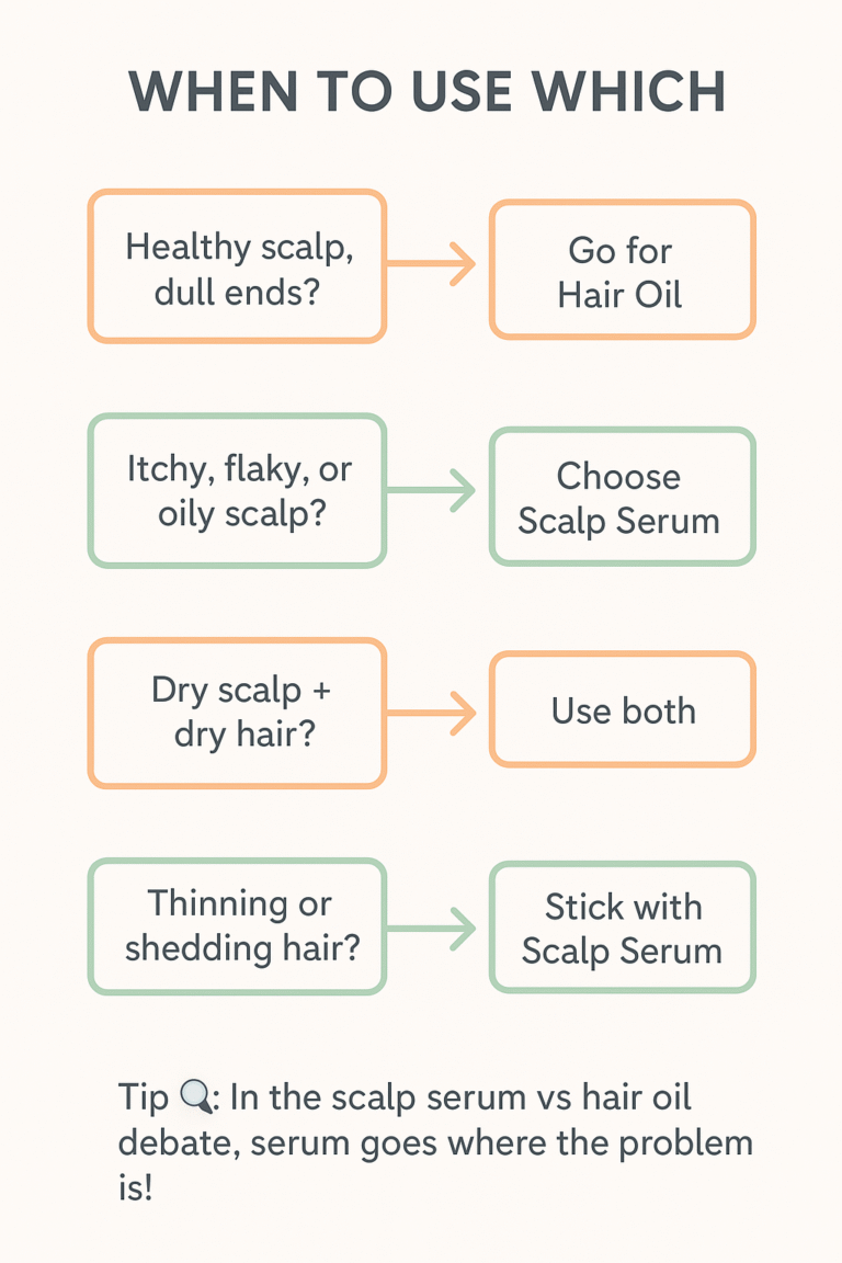 Scalp Serum vs Hair Oil: Which One Should You Use?